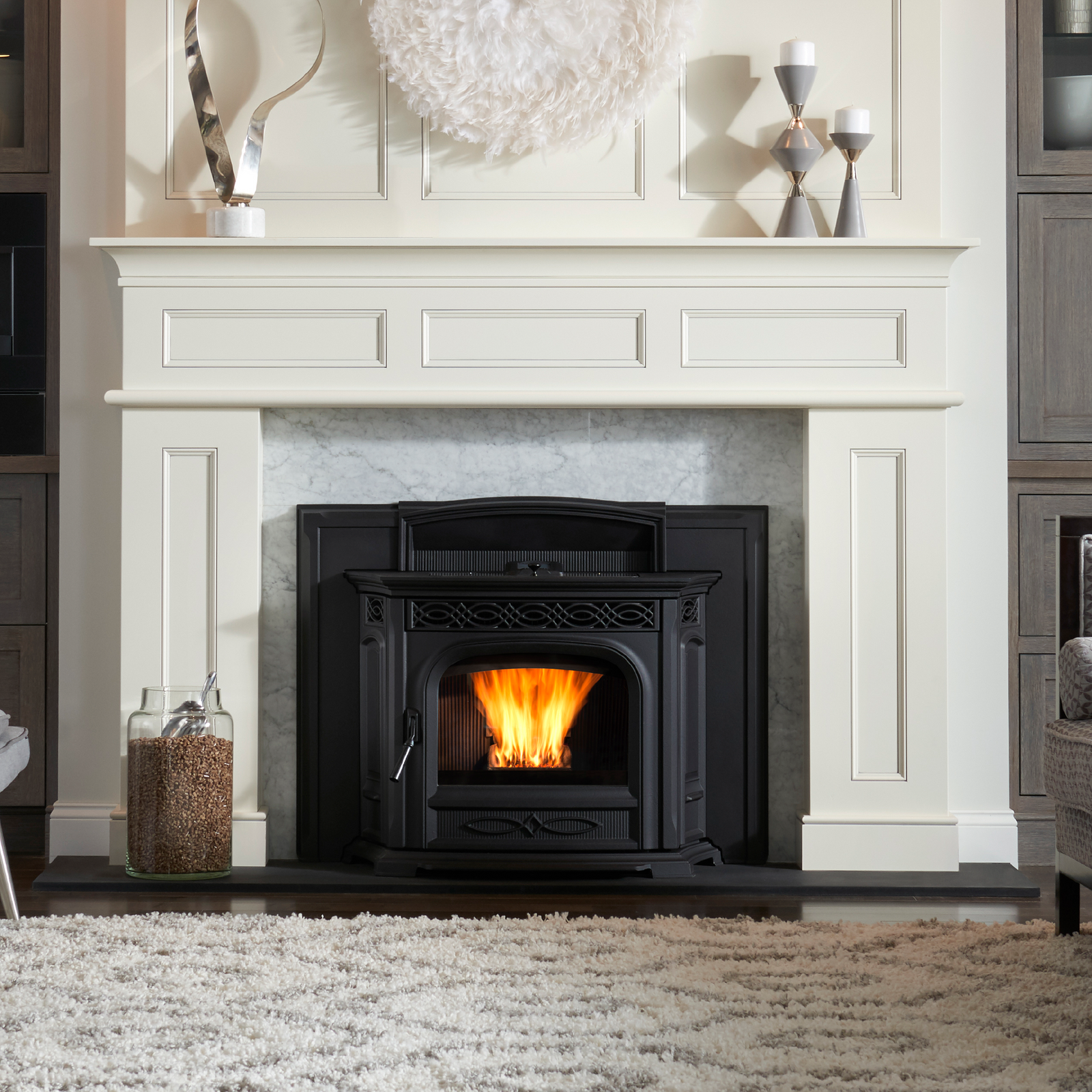 Accentra52i-TC Pellet Insert - 20" - Porcelain Majolica Brown