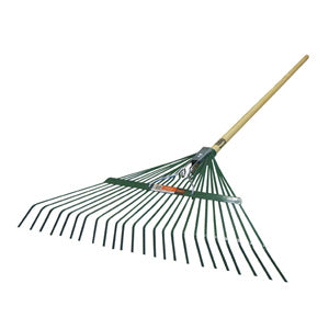 24" X 24T REINFORCED BOLT-THRU RAKE, 54" WOOD HANDLE