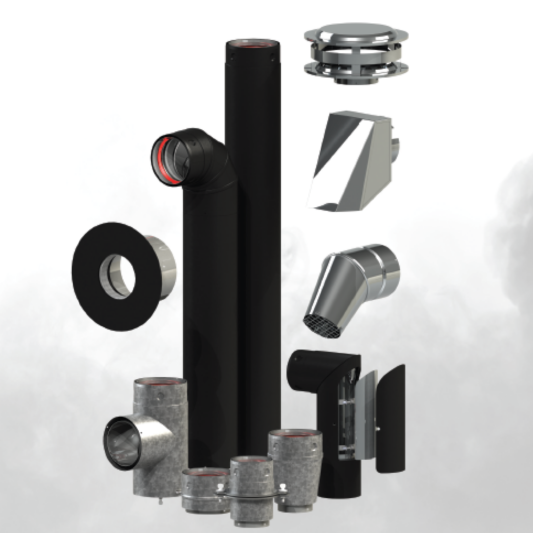 Excel Pellet Chimney Lengths