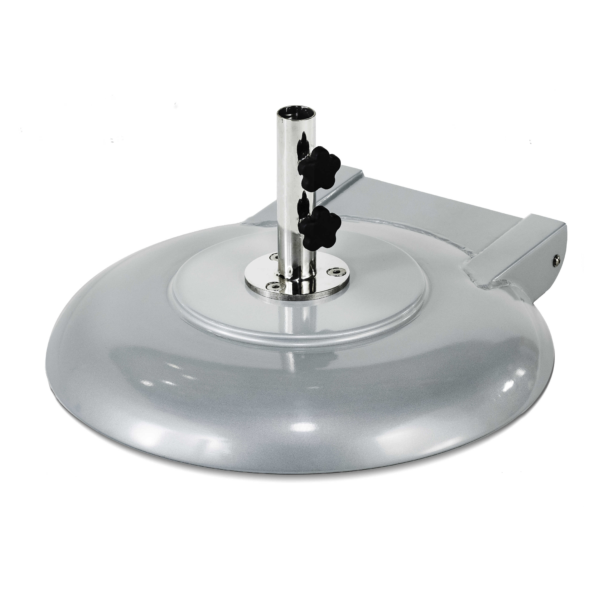 100 lbs. Concrete filled Aluminum Shell Base with Wheels