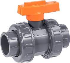 Ball Valve PVC Dbl Union 1" Slip & 1" FP