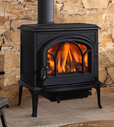 F 445 Holliday Wood Stove Matte Black Paint