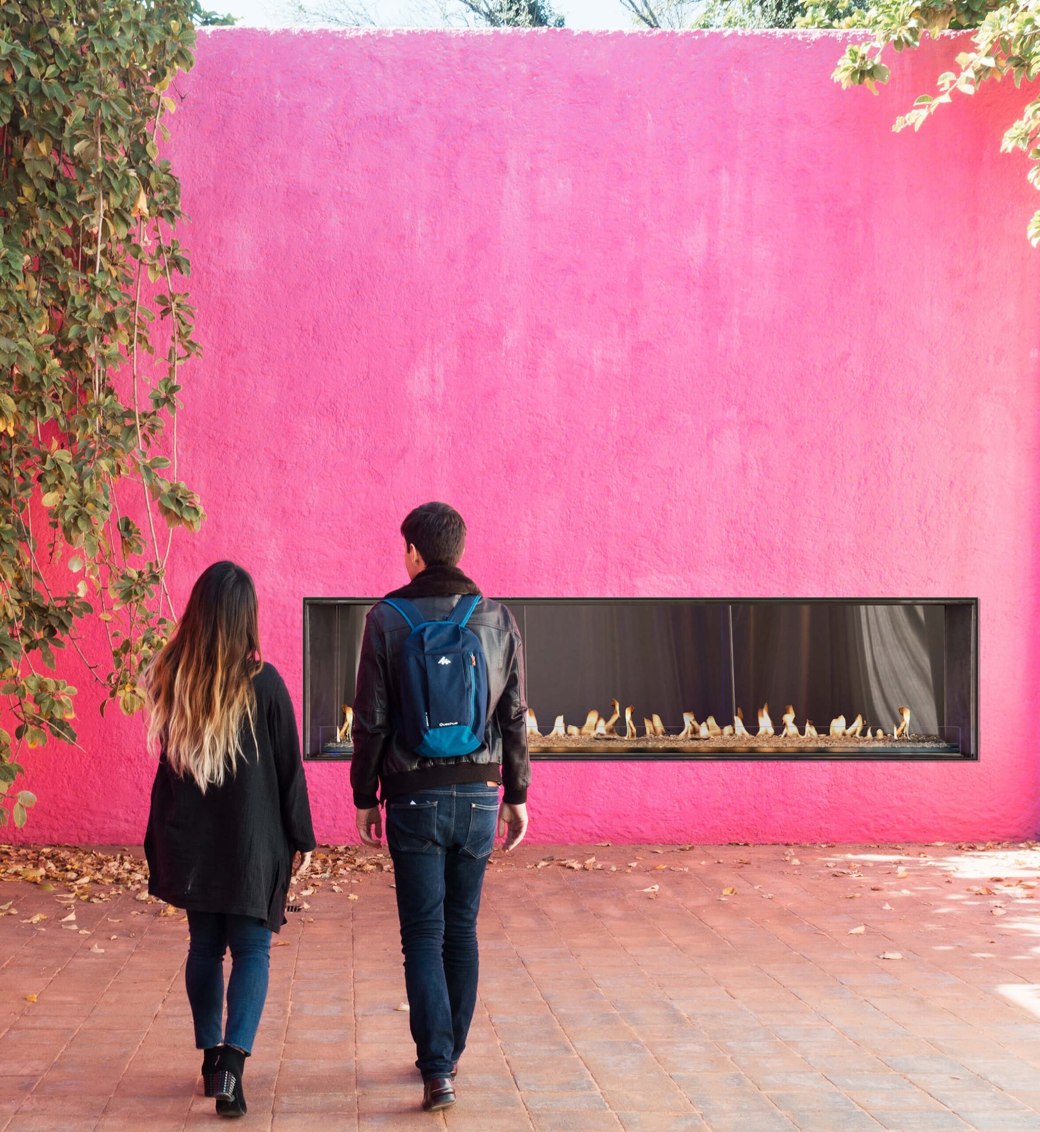 Flare Vent Free Front Facing Fireplace